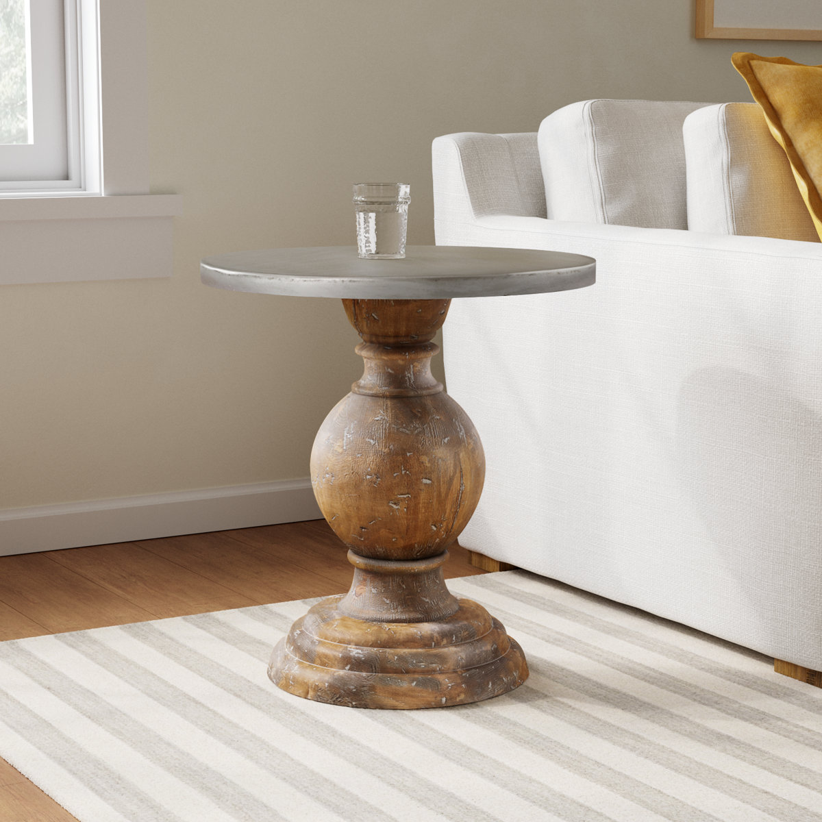 Birch Lane™ Helsinki Pedestal End Table & Reviews | Birch Lane
